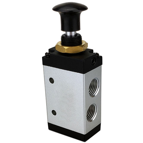 3R Manual Operated Push Pull Valve 1/8" 1/4" 3/8" Pipe Size 3/2 Way ...