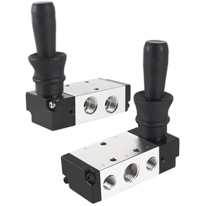 TSV Pneumatic manual air valve hand lever valve 1/4" Pipe Size 3/2 Way 5/2 Way - NINGBO NEU ...
