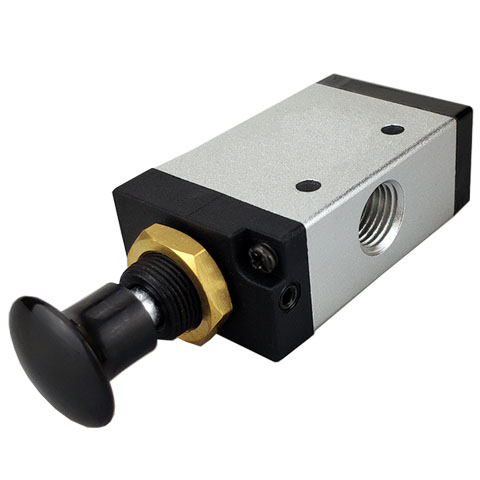 3R Manual Operated Push Pull Valve 1/8" 1/4" 3/8" Pipe Size 3/2 Way ...